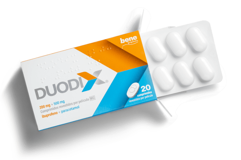 Duodix - ibuprofeno + paracetamol - Alivia a dor de dentes - Duodix